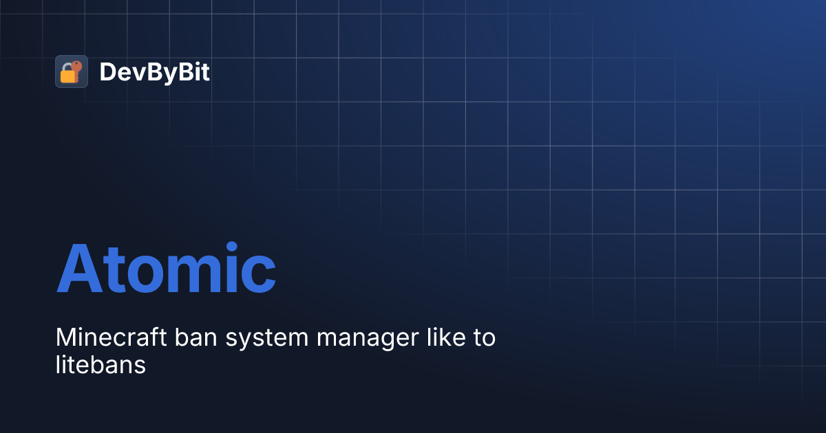 Atomic | DevByBit