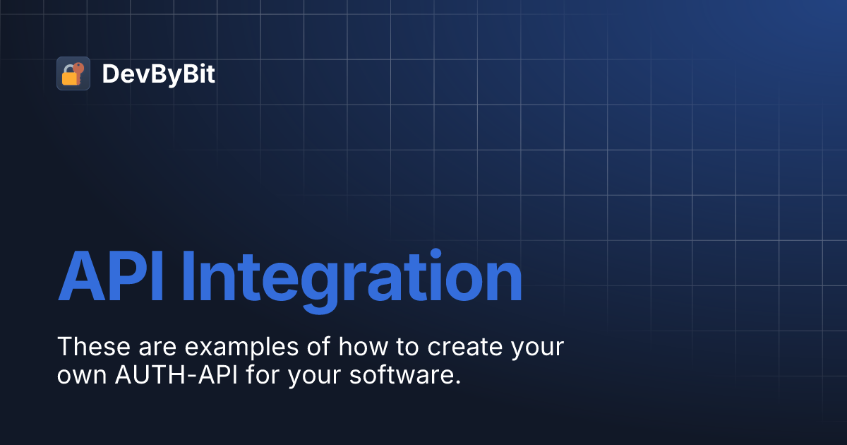 API Integration | DevByBit
